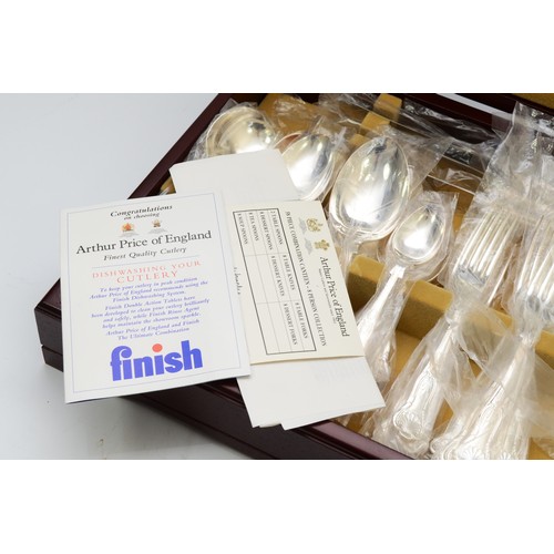 A modern canteen of cutlery, fifty eight piece Kings pattern, by Arthur ...