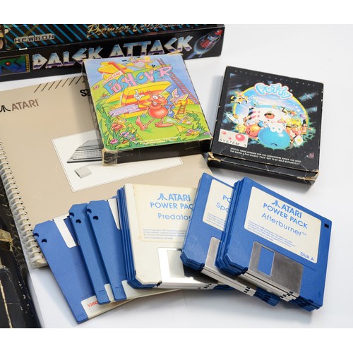 A mixed collection of Amiga, Atari & PC discs to include titles such as ...