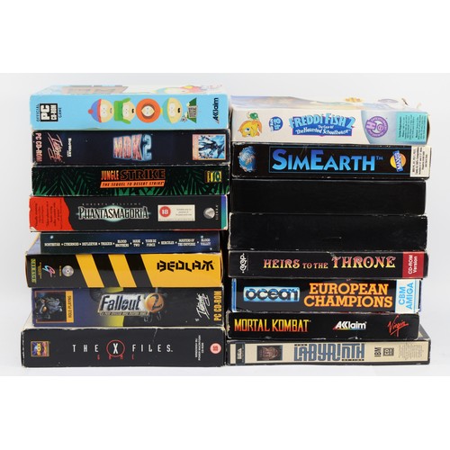A collection of Gaming CDs compatible with PC and Amiga, to include ...