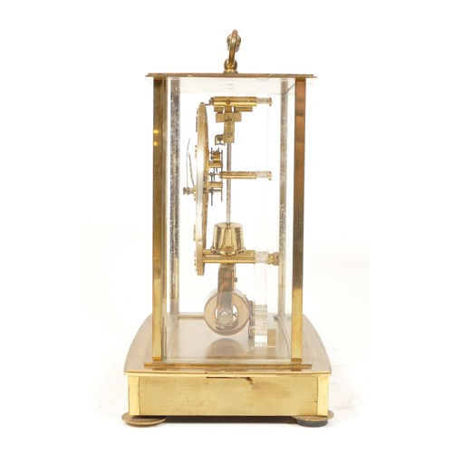 A 1960s Kundo 'Electronic' skeleton mantel clock with Arabic numerals ...