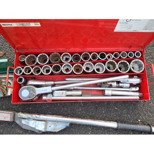 A large Britool socket set 3/4 inch drive, sizes range from 27mm to ...