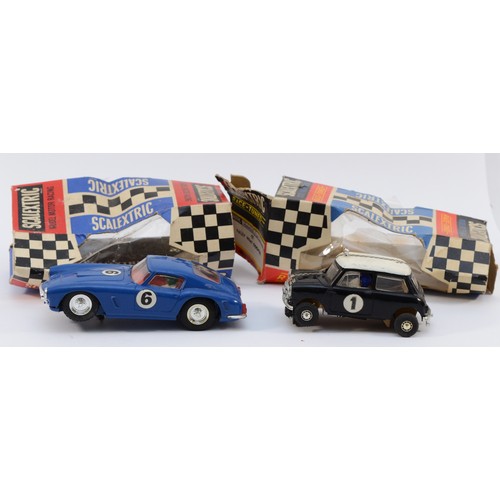 Scalextric Model Motor Racing; comprising two Scalextric cars, a C7 ...