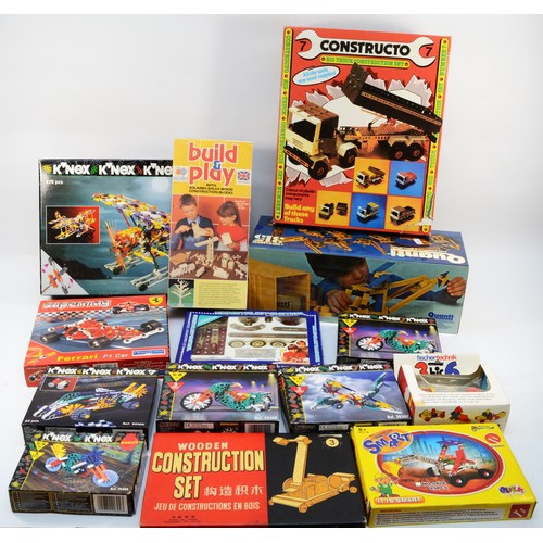 A large collection of children's construction kits, to include, K'Nex ...