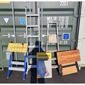 An Abru three-way step ladder, four HTS alloy platform steps, a B & D ...
