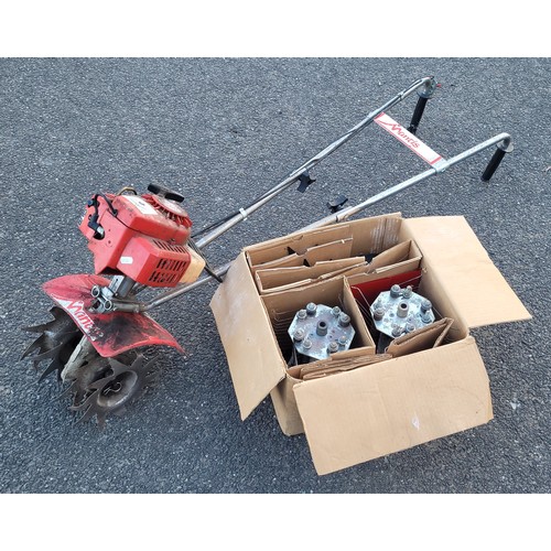 Mantis petrol engine garden rotavator, to include spare rotavator ...