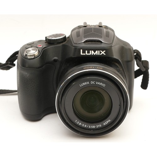 A Panasonic Lumix digital SLR camera, model no. DMC-FZ72, with a Lumix ...