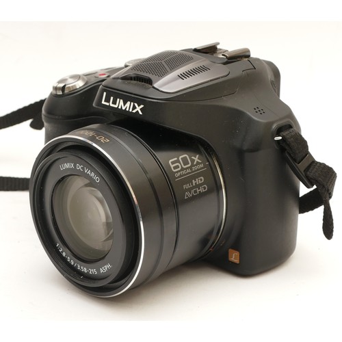A Panasonic Lumix digital SLR camera, model no. DMC-FZ72, with a Lumix ...