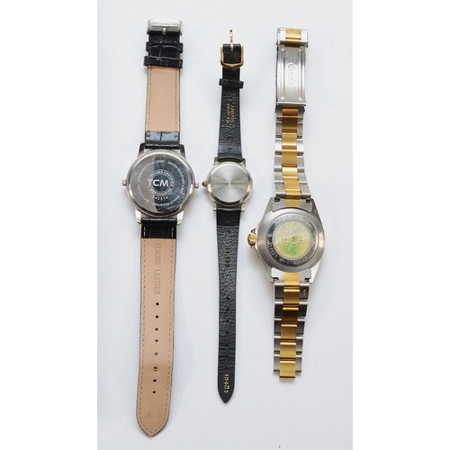 Time for the World, a stainless steel quartz dual time wristwatch, 38mm ...