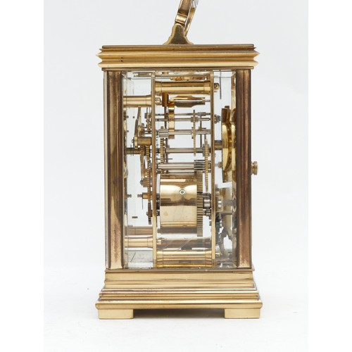 Taylor & Bligh, England, a 20th century brass striking carriage clock ...
