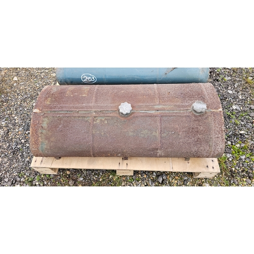 Two Fordson Major E27N fuel tanks