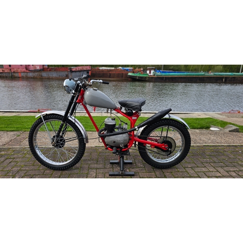 WITHDRAWN. c. 1951 Tandon Kangaroo, 122cc. Registration number, not ...