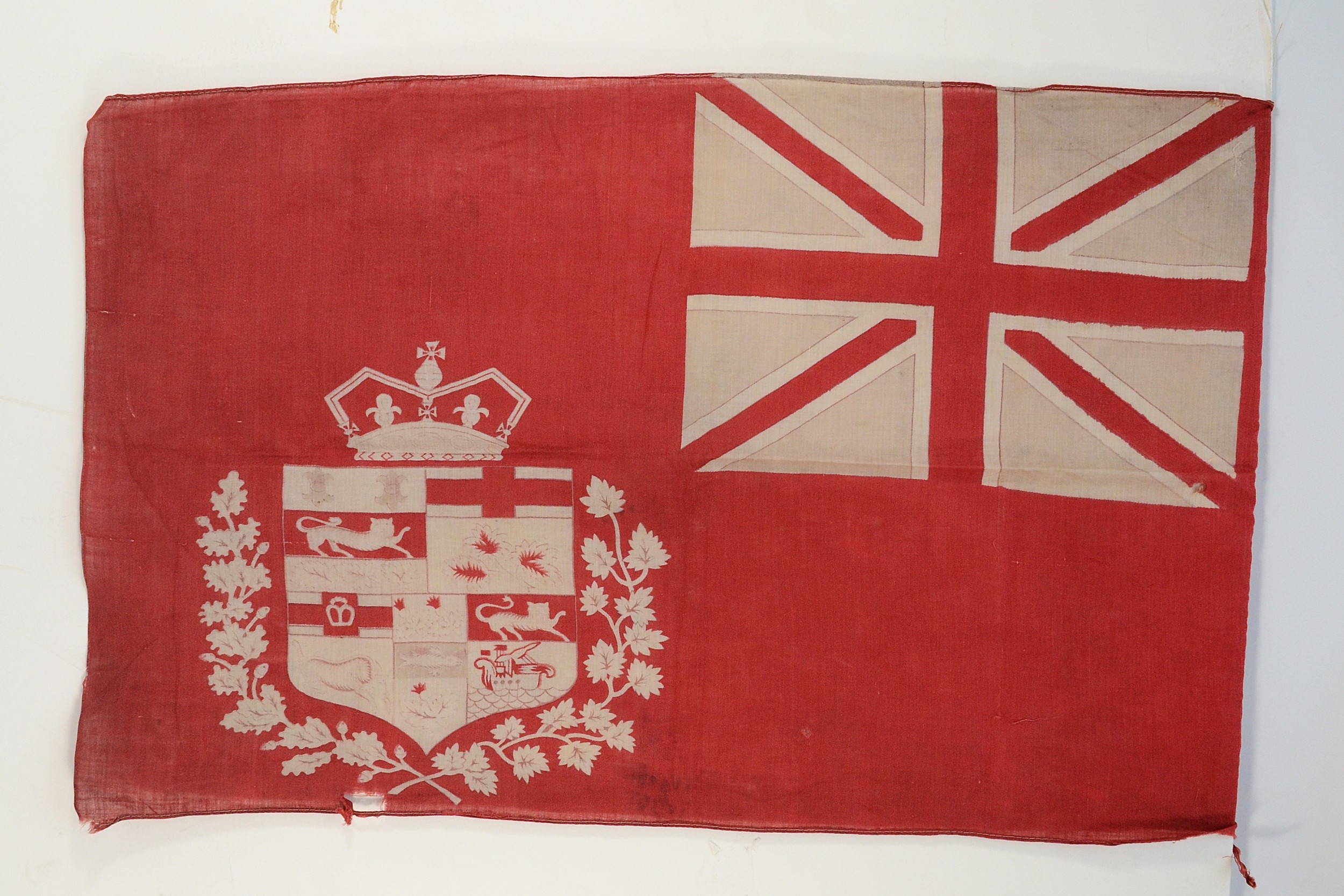 Early 20th century, possibly C.1910 Red Ensign Canadian flag, 73 x 46cm.