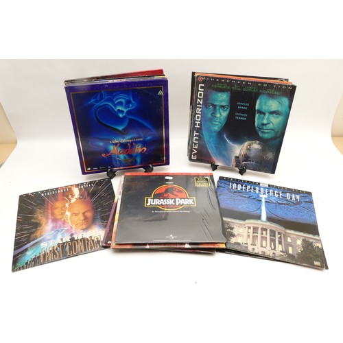 A collection of laser disc films and vinyl to include, Capricorn One ...