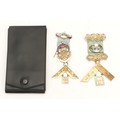 Pair of sterling silver masonic jewels, including Arrow Lodge and Baron ...