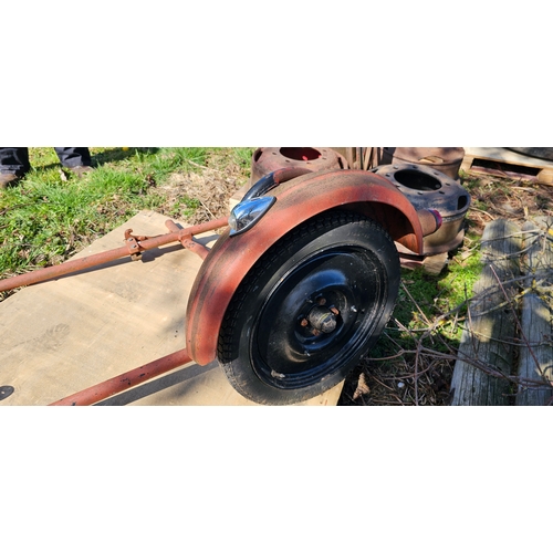 A motor cycle side car chassis