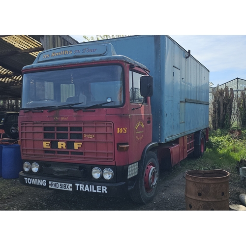 1982 ERF B series, 10,450cc. Registration number RHD 518X. Chassis ...