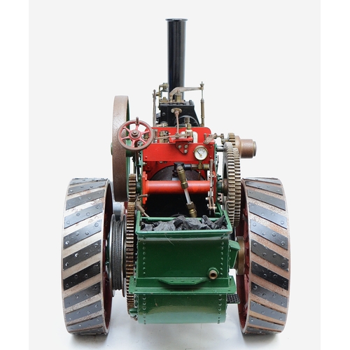 1" scale live steam Fowler coal fired traction engine, with wooden ...