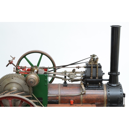 1" scale live steam Fowler coal fired traction engine, with wooden ...