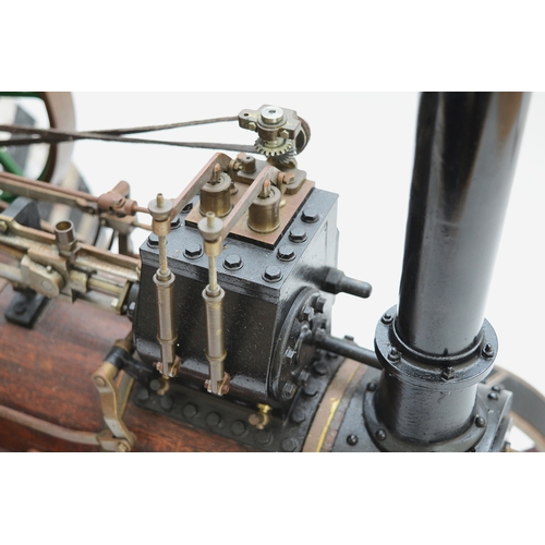 1" scale live steam Fowler coal fired traction engine, with wooden ...