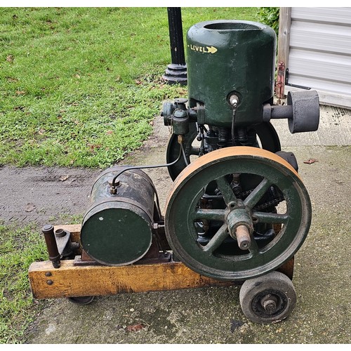 A Lister Junior 3hp A2 stationary engine, serial number 248671, mounted ...