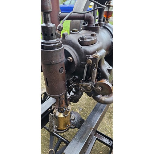 A Tangye type AA stationary engine, serial number 20419B, mounted on a ...