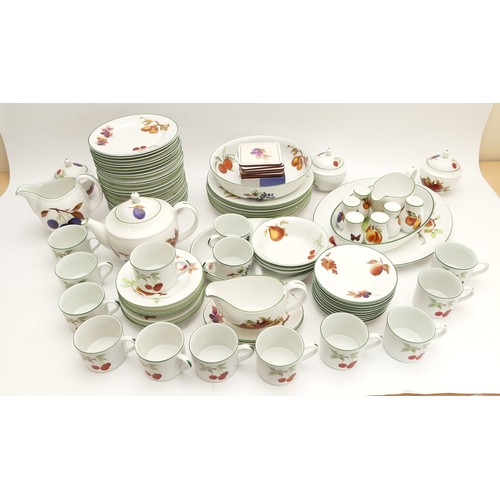 A 90-piece Royal Worcester Evesham Vale tea and dinner service ...