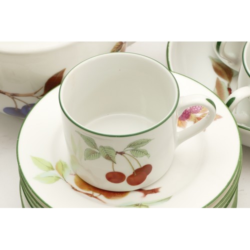 A 90-piece Royal Worcester Evesham Vale tea and dinner service ...