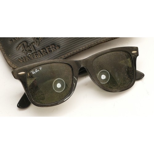 Ray-Ban; Five pairs of Ray-Ban sunglasses, three cased and two loose. (5)