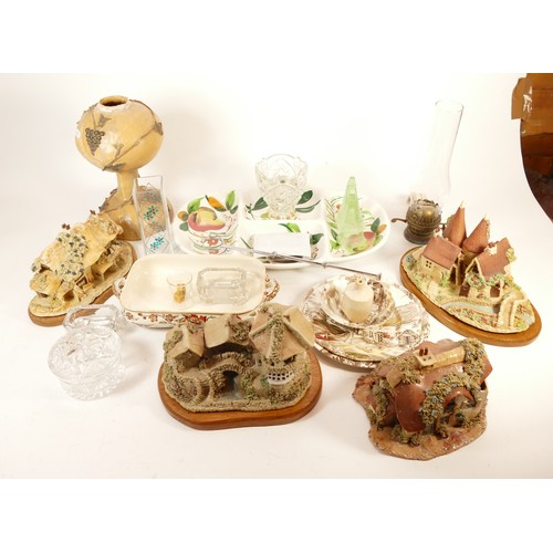 An assortment of ceramic homewares and glassware, to include, a Doulton ...