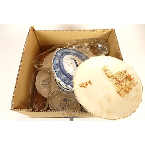 An assortment of ceramic homewares and glassware, to include, a Doulton ...