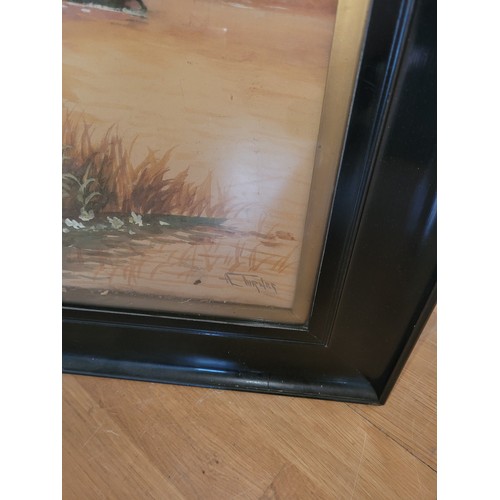 R. Standish Sweeney, wood by a field, watercolour, signed, 27 x 33, a ...
