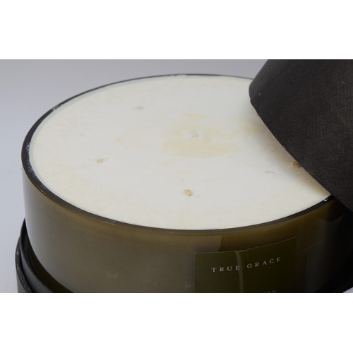 Prada, perfumed candle, unlit, True Grace, a six (90 hours) and a four ...