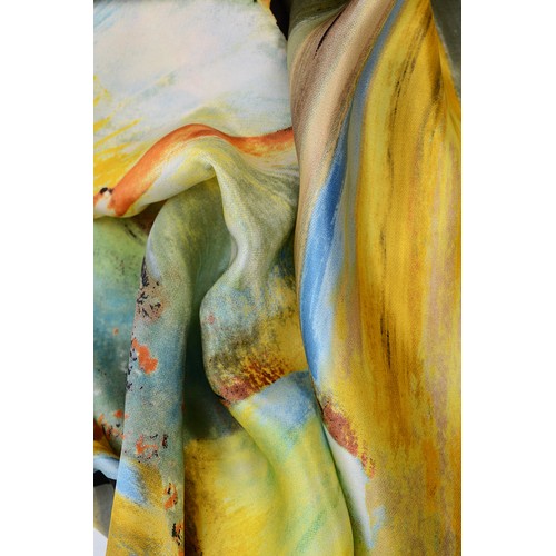 Jean Paul Gaultier silk square scarf, featuring dancers, 107 x 107 cm ...