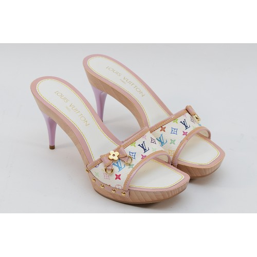 Louis Vuitton multicolour monogram white/lilac, bow embellishment ...