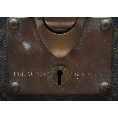 Louis Vuitton monogram suitcase, monogram coated canvas exterior with ...