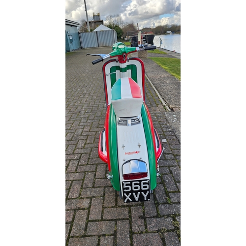 1960 Lambretta Li150, Series 2, 150cc. Registration number 566 XVY (non ...