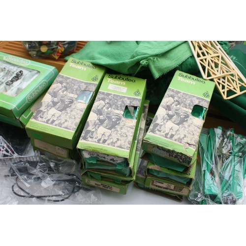 Subbuteo and Zeugo; table top football/soccer accessories, to include ...