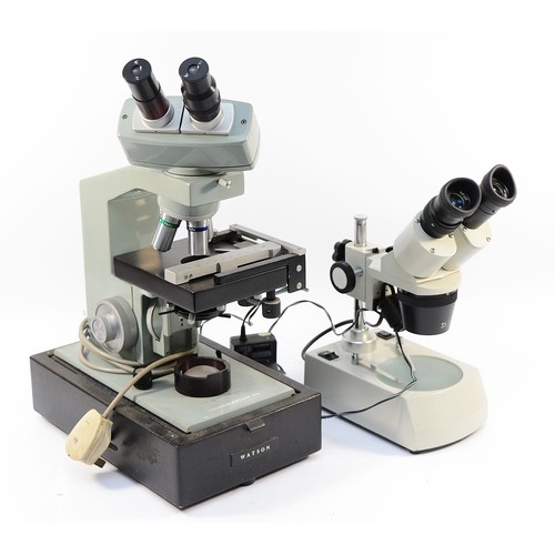 A Watson microsystem 70 binocular combination microscope having ...