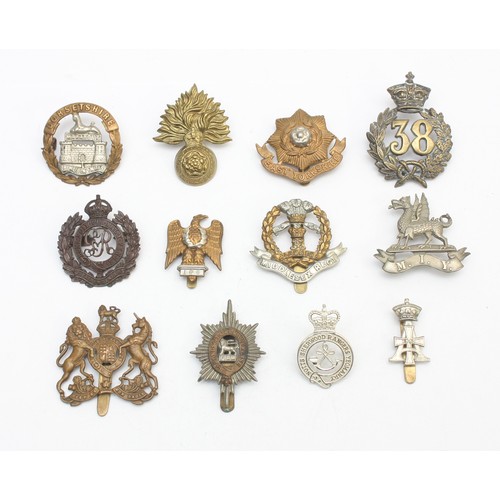 12x Military cap badges, to include the Officers Royal Engineers ...