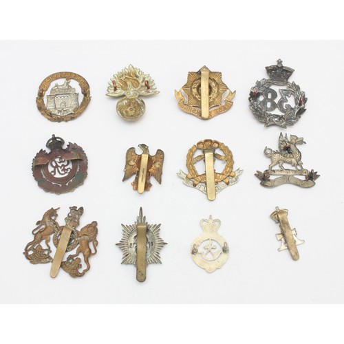 12x Military cap badges, to include the Officers Royal Engineers ...