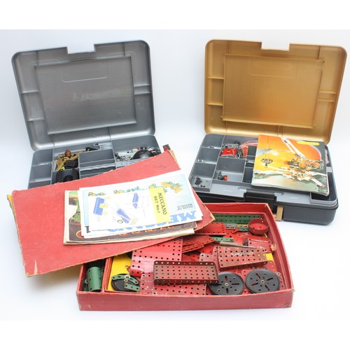 A selection of mid 20th century and later model Meccano, including set ...