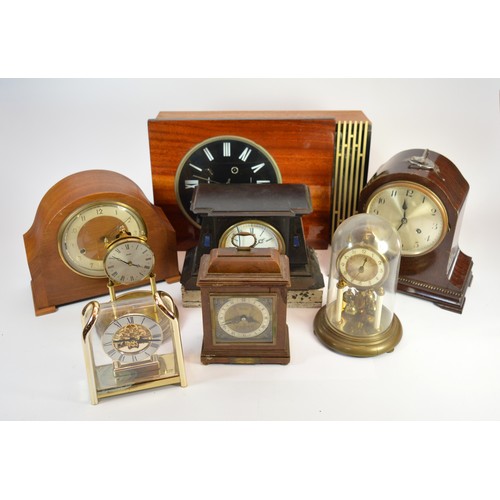 A collection of mid twentieth-century and later mantel and carriage ...