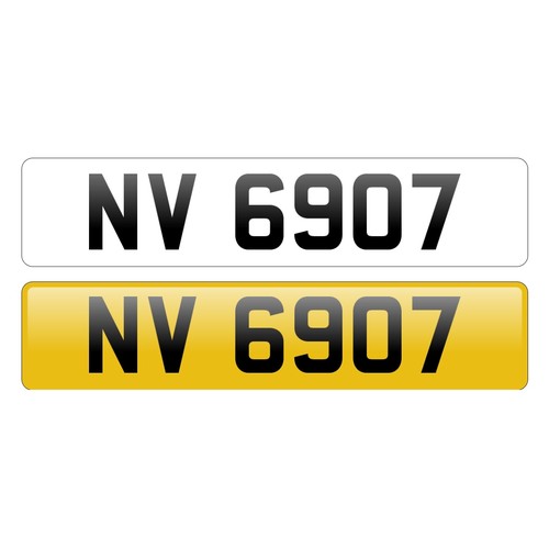 Cherished number NV 6907, on retention certificate