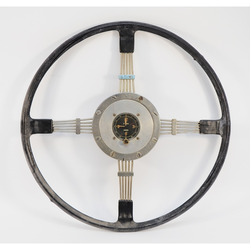 Bluemel's Brooklands four spoke, four arm steering wheel, with blue ...