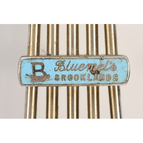 Bluemel's Brooklands four spoke, four arm steering wheel, with blue ...