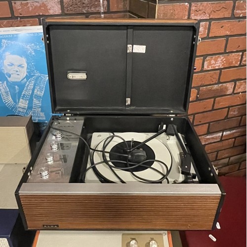 Five 1950s/60s portable record players, makers to include Alba, E.A.R ...