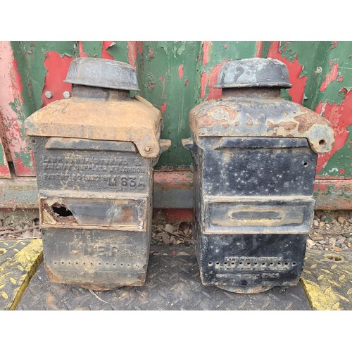 Two level crossing lamps, Lamp Manufacturing and Railway Supplies Ltd ...
