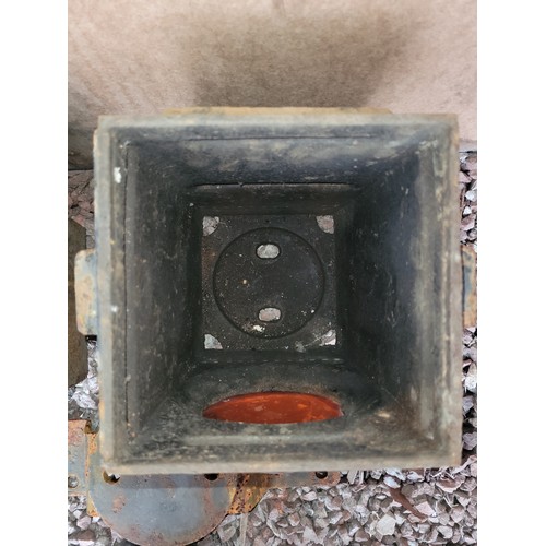 Two level crossing lamps, Lamp Manufacturing and Railway Supplies Ltd ...