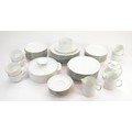 A Thomas, Germany, porcelain Medallion Platinum dinner service, 73 ...