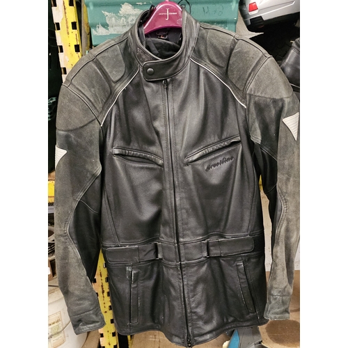 Gericke, a Streetline leather jacket, size L, a Nolan helmet (display ...